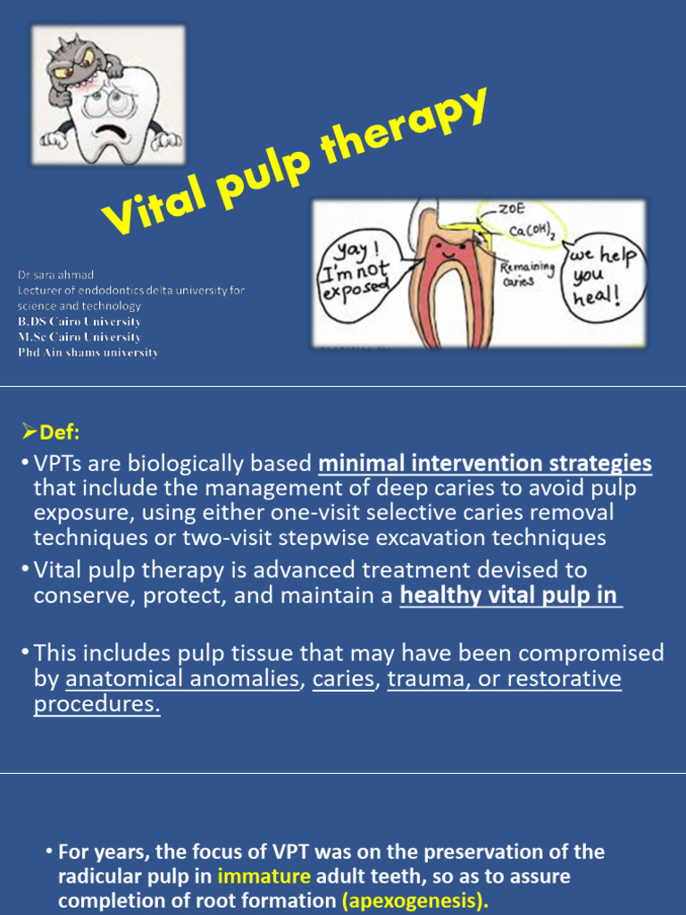 Vital Pulp Therapypdf 250404 155938 | PDF | Dentin | Tooth