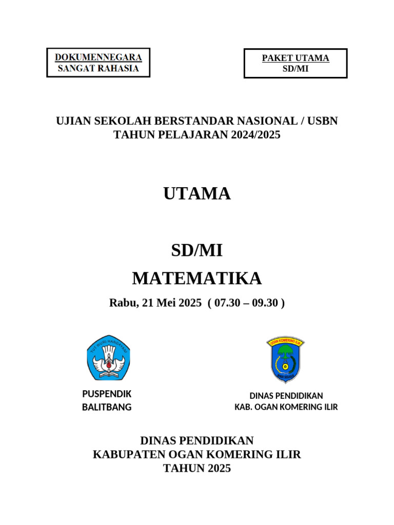 COVER NASKAH MATE MATIKA | PDF