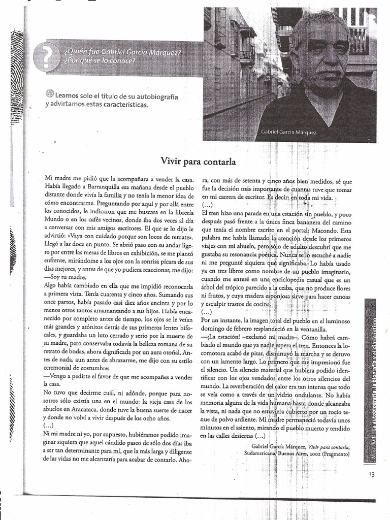 Textos Con Vida (Autobiografía, Biografía y Diario Íntimo) | PDF