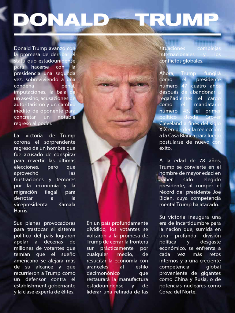 Trump: Regreso a la presidencia 2024 | PDF | Donald Trump | Gobierno ...