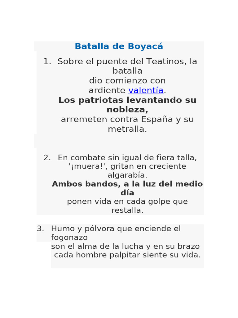 Batalla de Boyacá | PDF