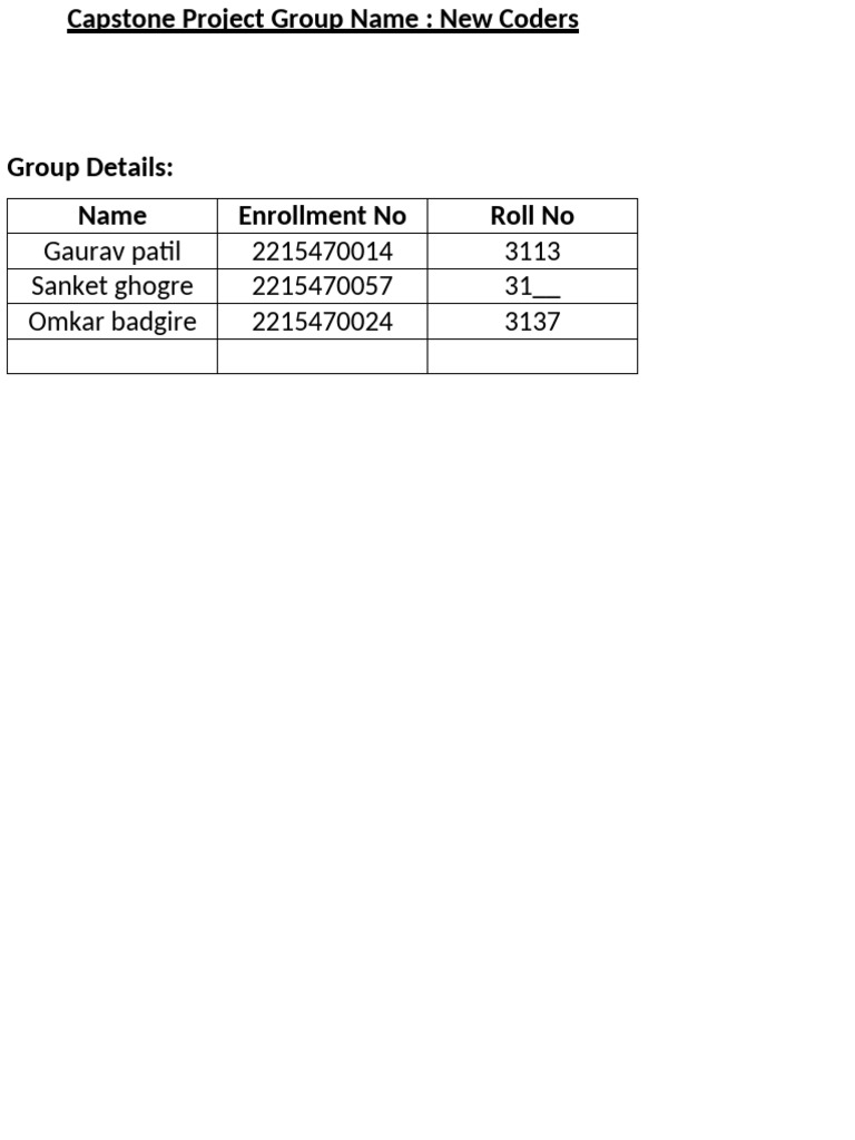 Capstone Project Group Name121 | PDF