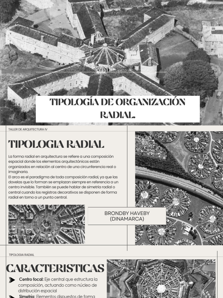 Tipología de Organización Radial en Arquitectura | PDF | Simetría ...