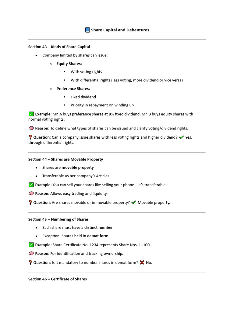 Types of Share Capital Explained | PDF | Share (Finance) | Dividend