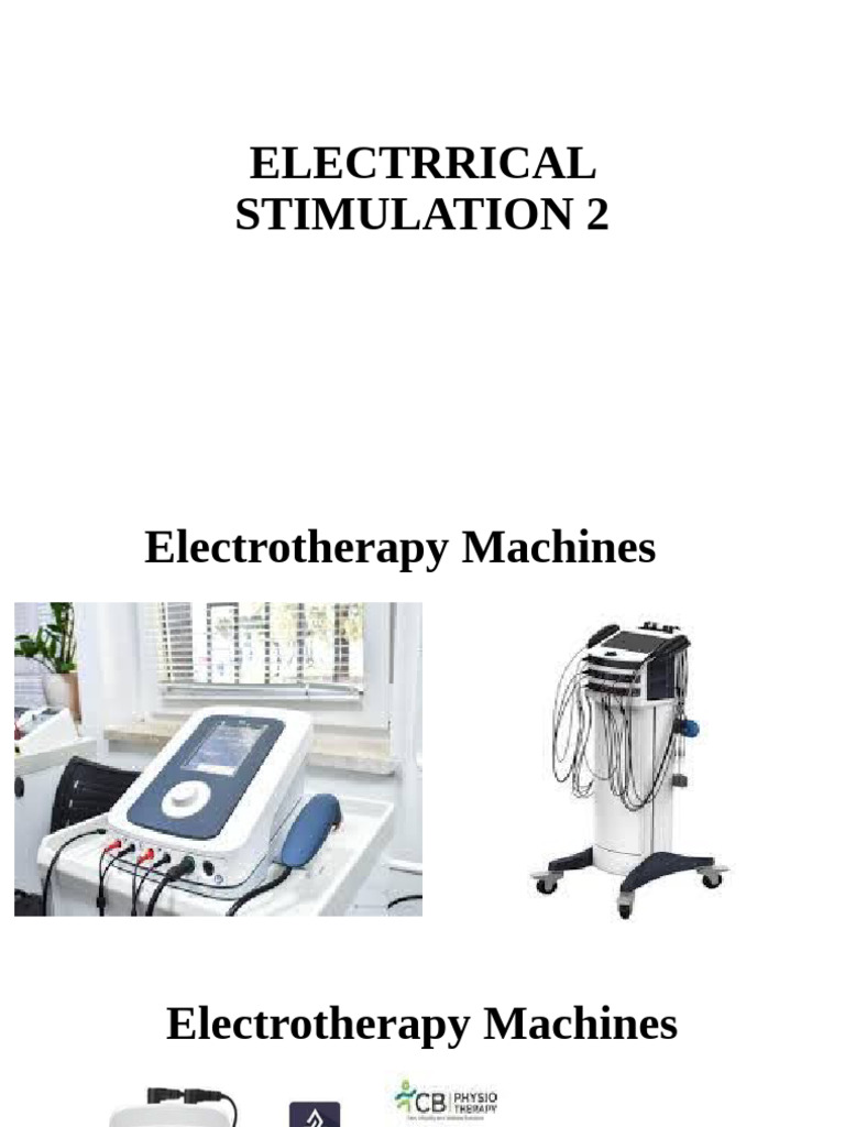 Electrrical Stimulation 2-1 | PDF | Electric Current | Direct Current