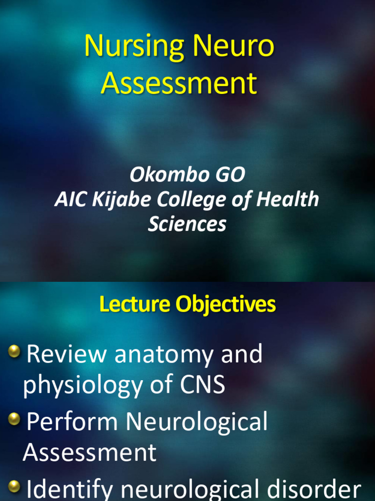 Assessment Neuro Lecture 2 | PDF | Brainstem | Neuroscience