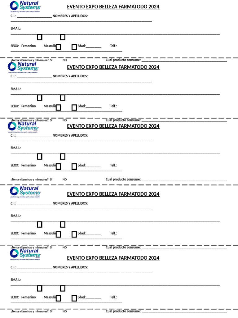 Ficha Base de Datos Consumidor | PDF