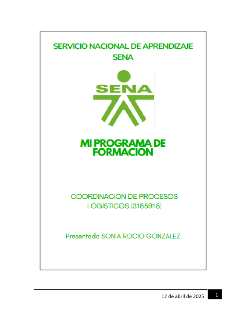 Mi Programa de Formacion | PDF | Iniciativa empresarial | Sustentabilidad