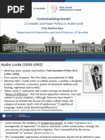 Audre Lorde's Intersectionality Journey | PDF | Intersectionality | Lesbian