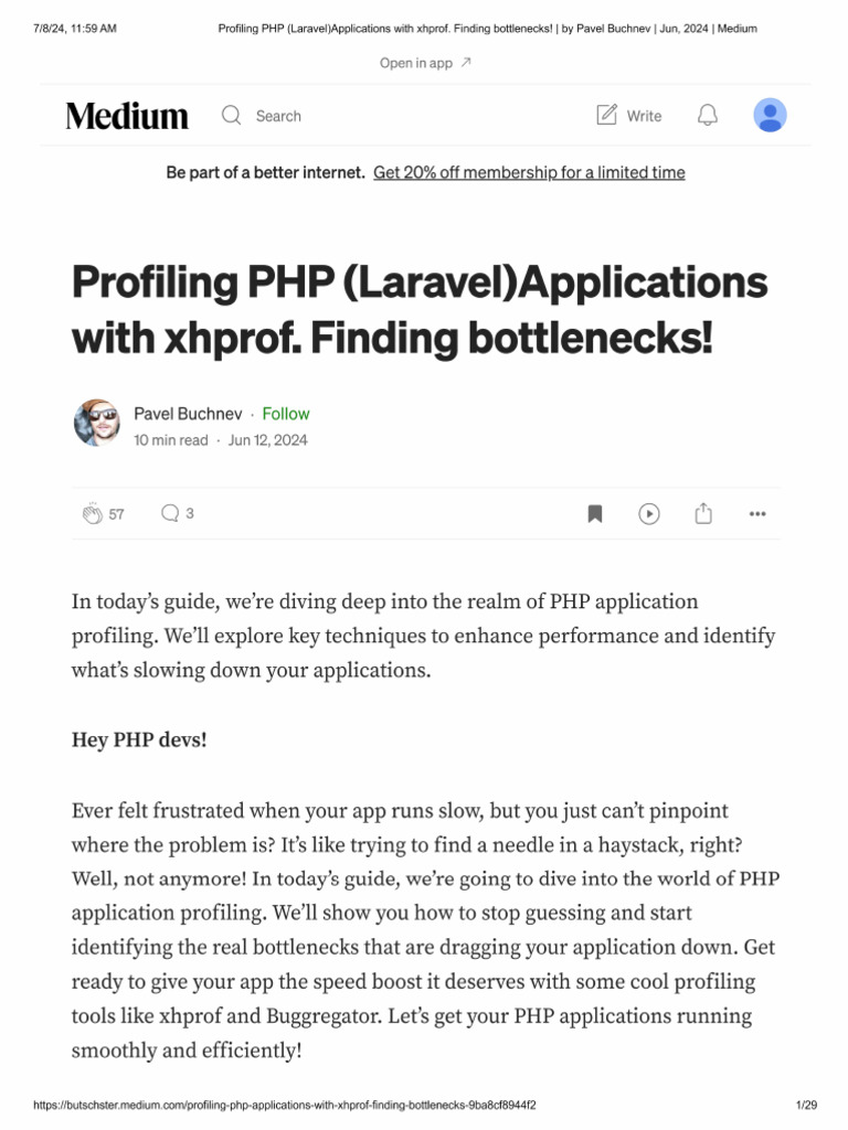 Profiling PHP Applications With Xhprof Finding Bottlenecks | PDF