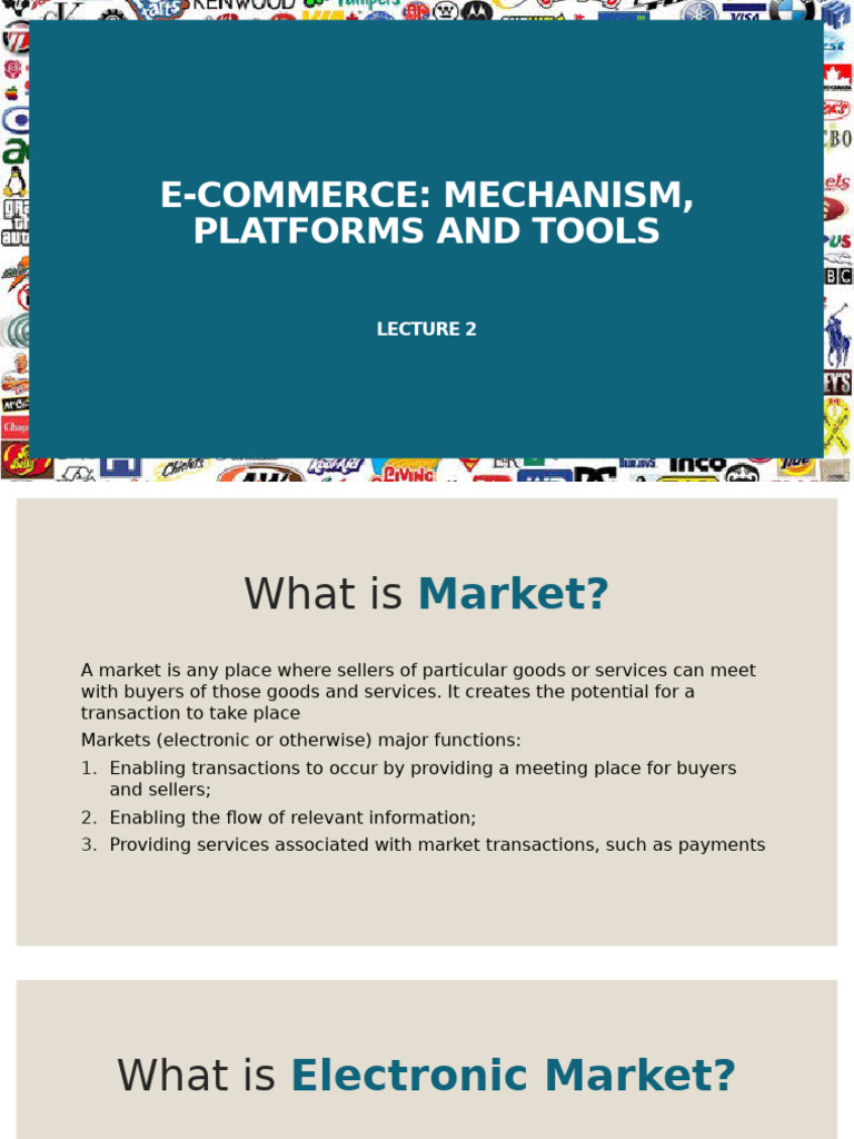 E-Commerce Mechanisms and Tools Overview | PDF | Mail Order | E Commerce