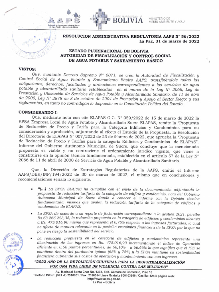 Rar Aaps #56 - 2022 | PDF | Condominio | Bolivia