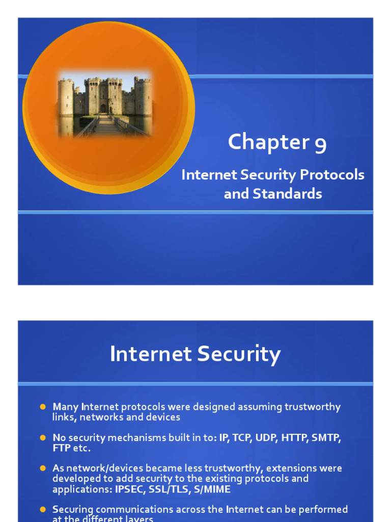 Chapter 9 Internet Security Protocols and Standards | PDF | Transport Layer Security | Computer ...