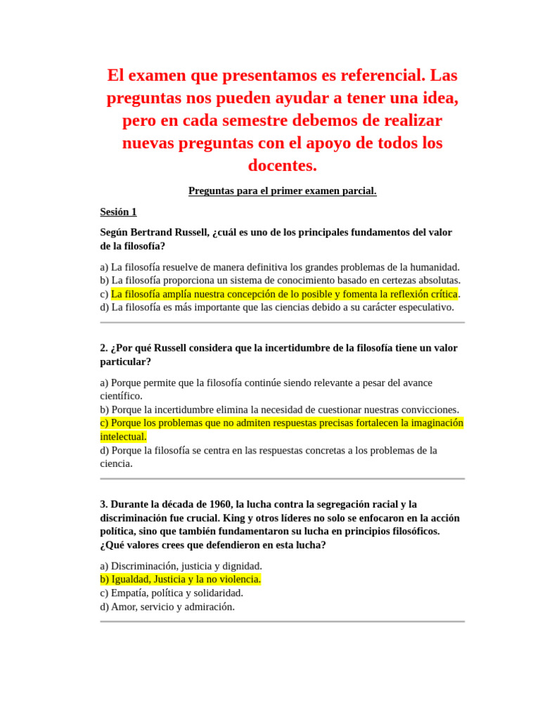 Preguntas sobre Filosofía y Conocimiento | PDF | Conocimiento | Experiencia