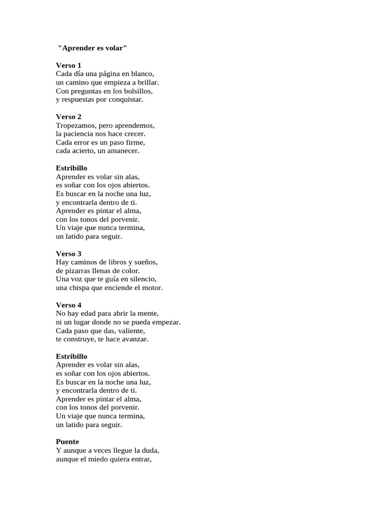 Aprender es volar | PDF