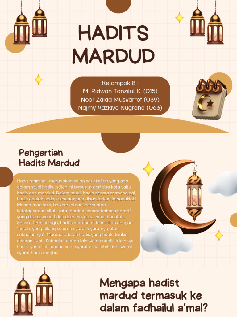 Presentasi Hadis Mardud | PDF
