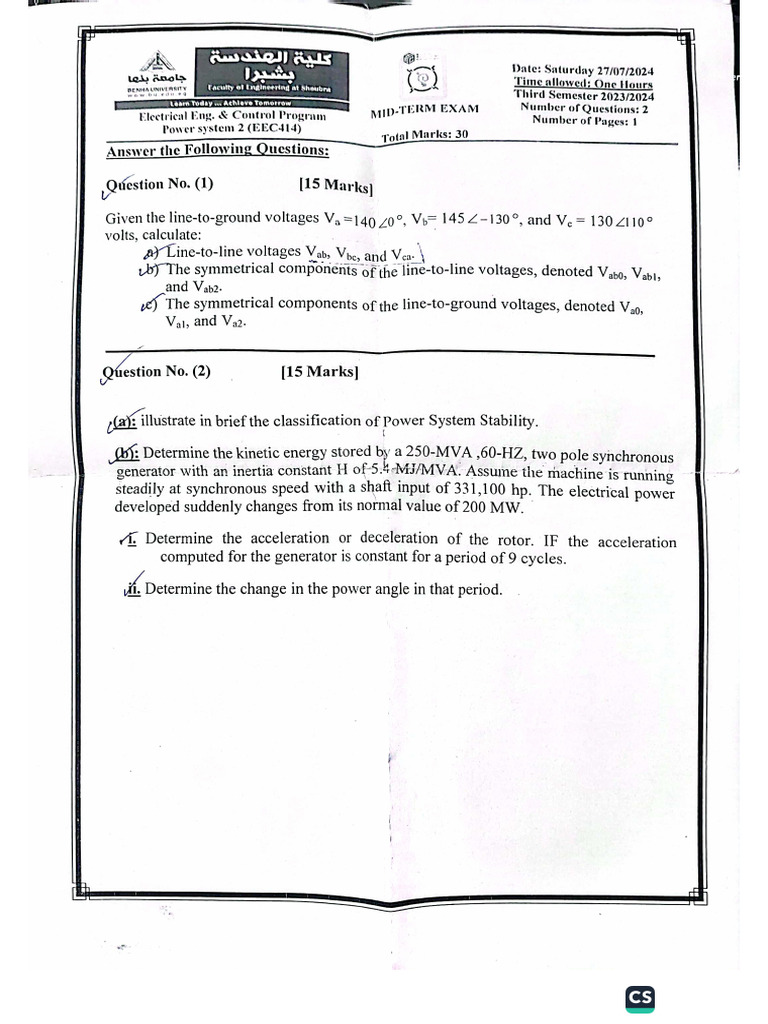 Power System 2 Summer 30% | PDF