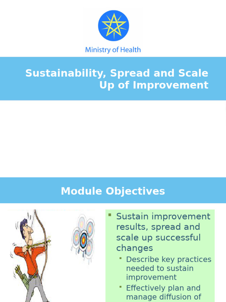 Module 8 - Sustainability, Spread and Scale Up | PDF
