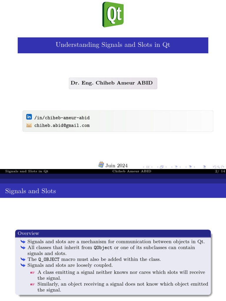 Understanding Signals and Slots in QT | PDF | Control Flow | Object Oriented Programming