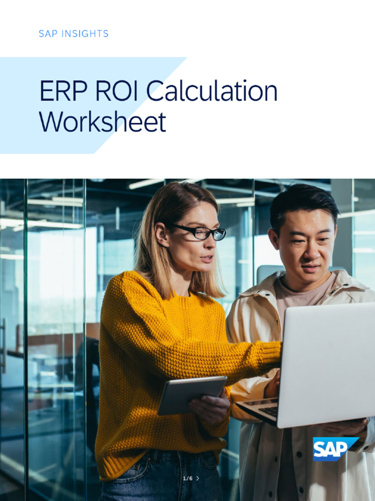 ERP ROI Calculation Worksheet | PDF