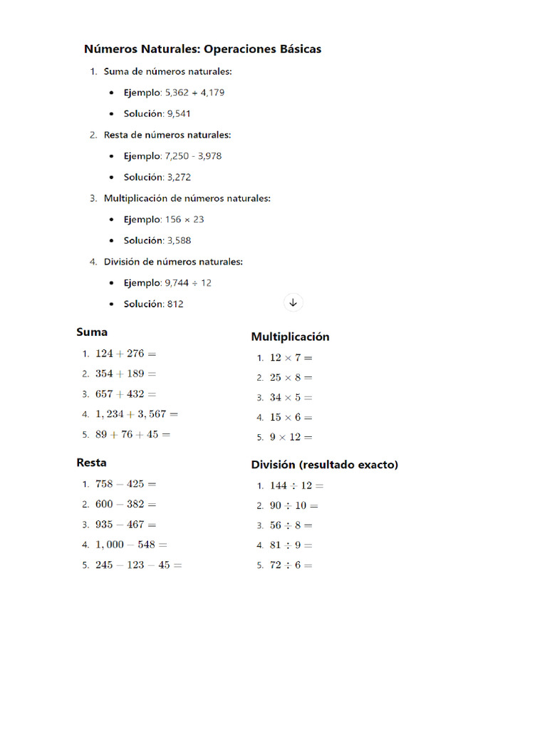 Ejercicios de Matemáticas Básicas | PDF | Rectángulo | Geometría Elemental