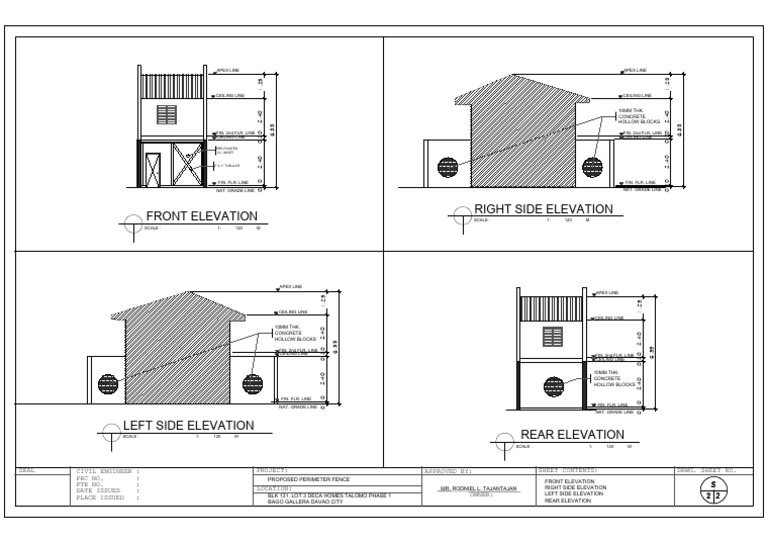 Proposed Perimeter Wall 2 | PDF | Architectural Elements | Building ...