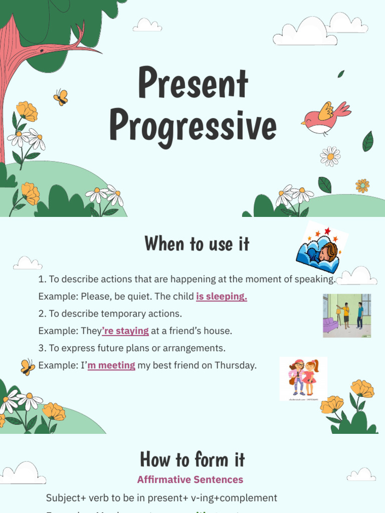 Present Progressive | PDF