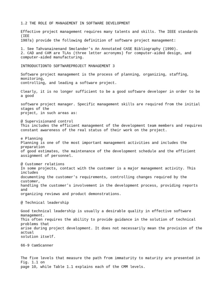 SPM Final Notes Extracted | PDF | Risk Management | Feasibility Study