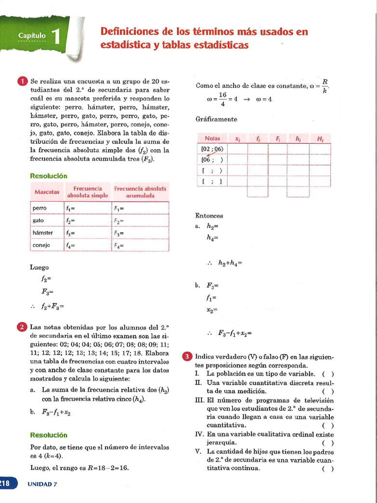 estadistica 2do H | PDF