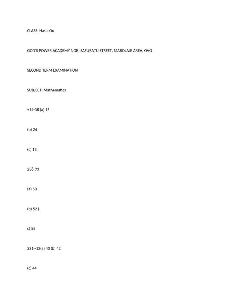 Mathematics Basic One Original | PDF