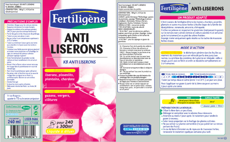 Anti Liseron Gamm Vert