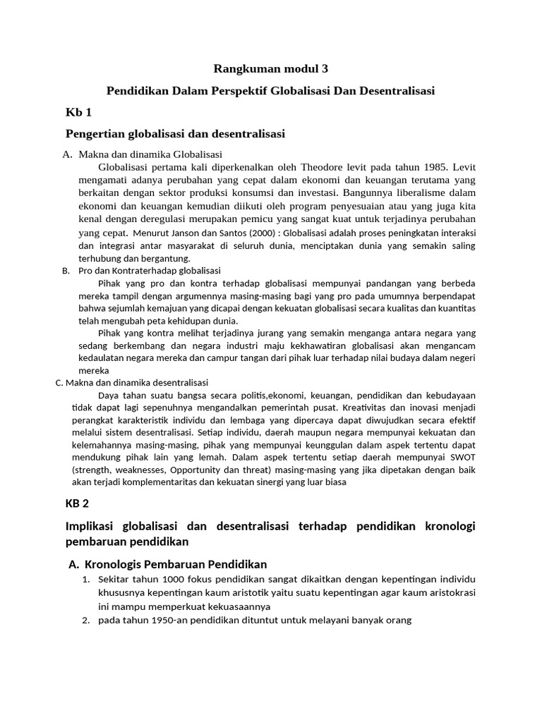Rangkuman modul 3 | PDF