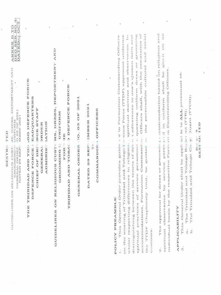 General Order 5 of 2021 | PDF