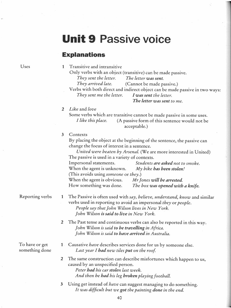 Revision Exercises - Grammar - Passives - English b2+ | PDF