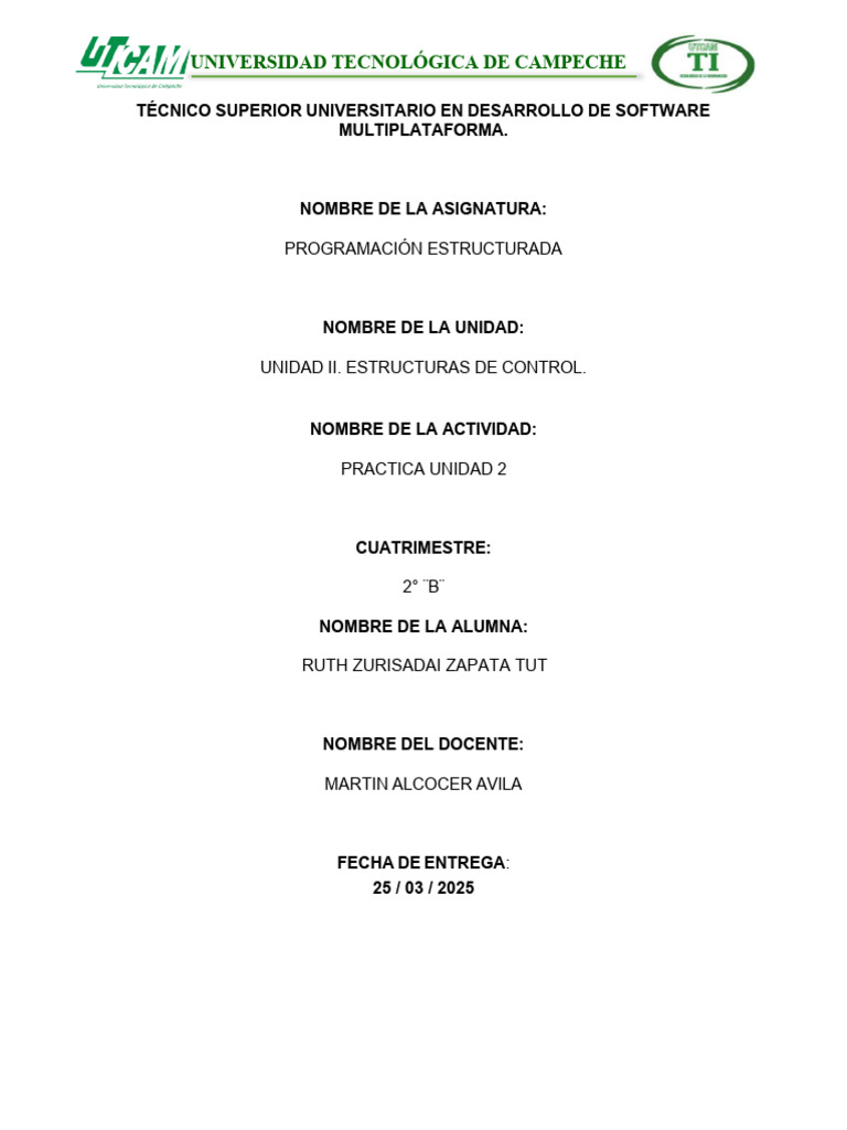 Practicauii Programacion | PDF | Programación de computadoras | Ciencias de la Computación