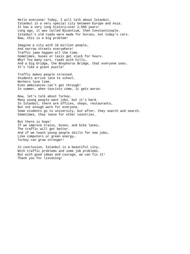 Biz Project Istanbul Traffic | PDF