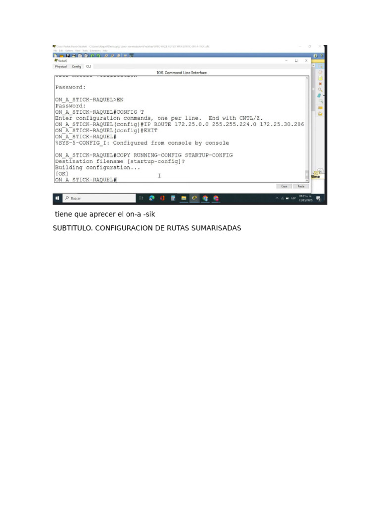 ENRUTAMIENTO ESTATICO.. | PDF