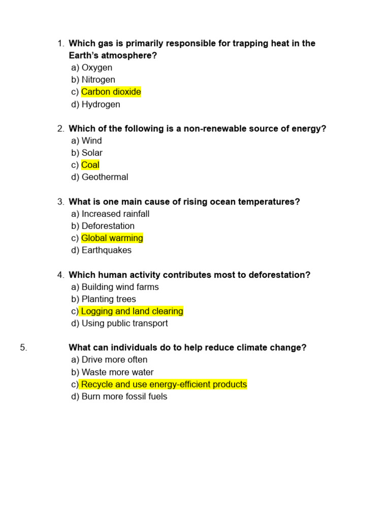 Climate Change and Human Impact | PDF | Greenhouse Gas | Climate Change