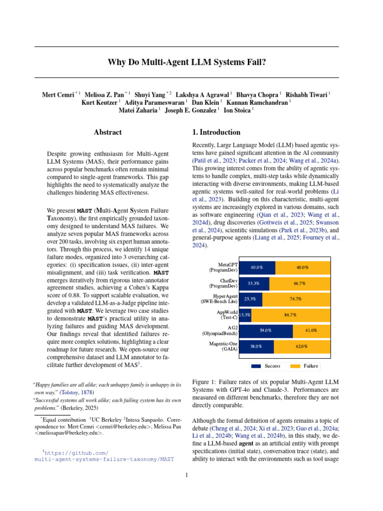 why-do-multiagent-systems-fail | PDF | Methodology