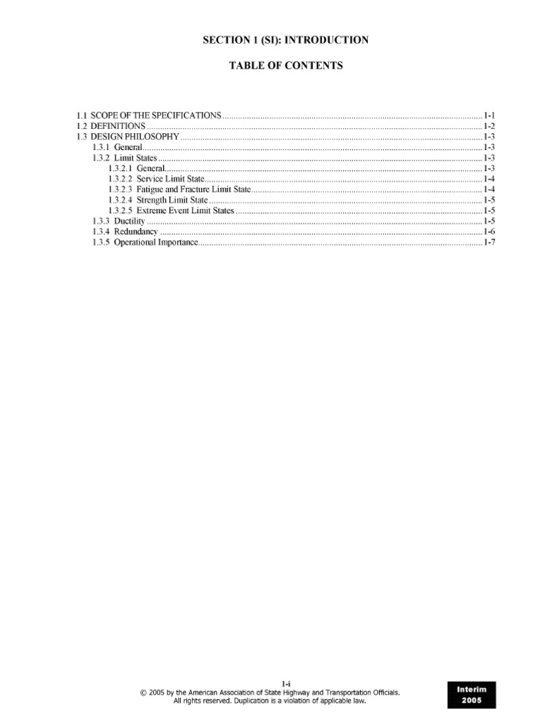 Aashto LRFD 2005 - s1 | PDF