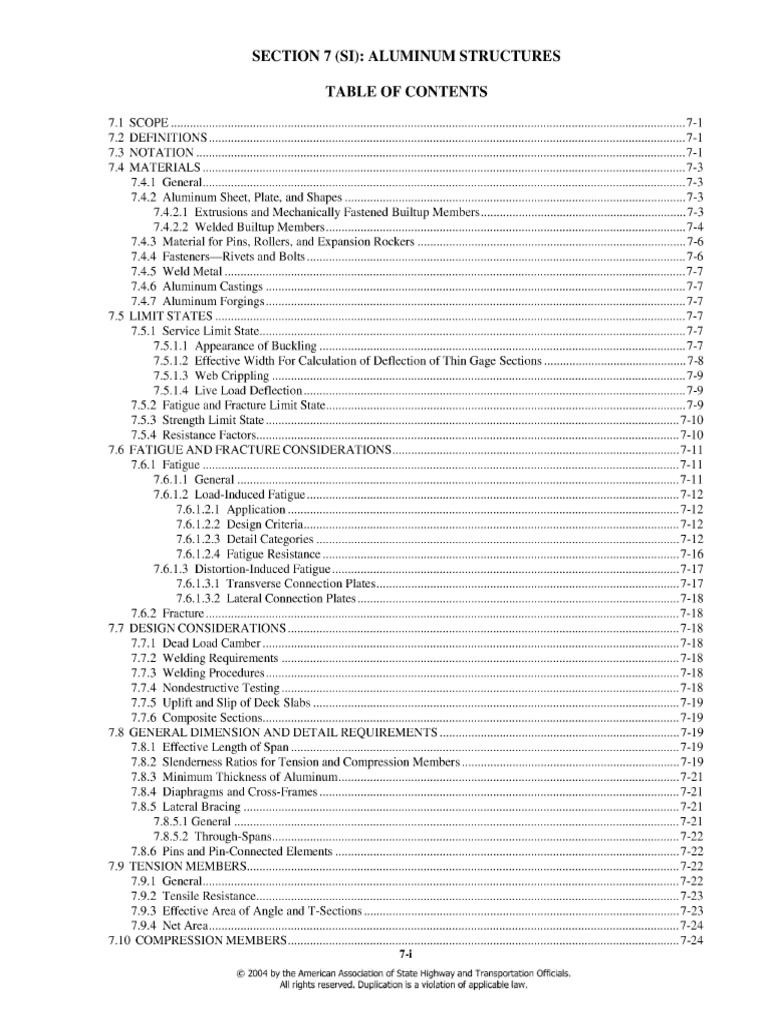 Aashto LRFD 2005 - s7 | PDF