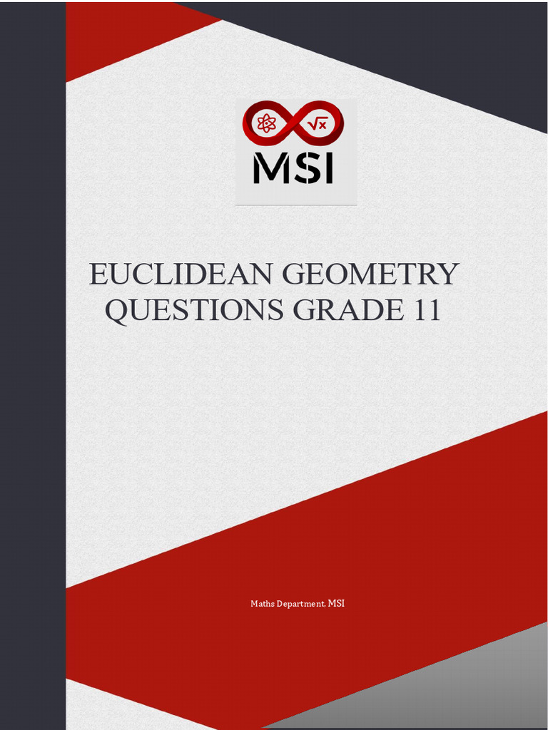 Euclidean Geometry Grade 11 Questions | PDF