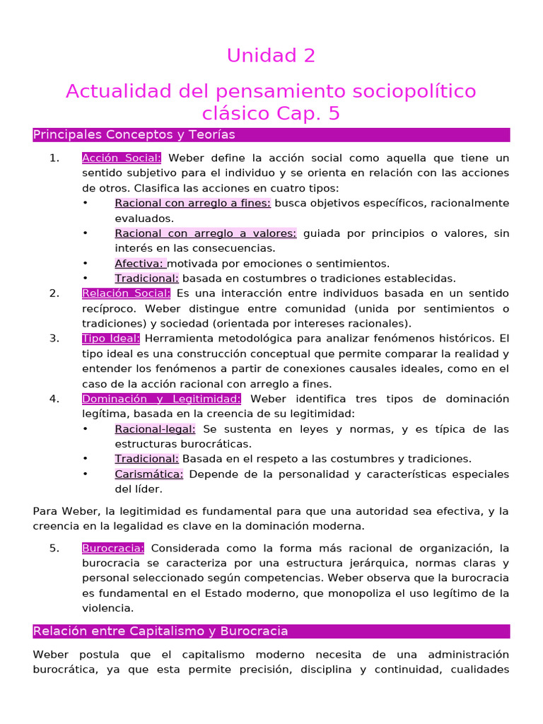 Resumen Sociologia U2 | PDF | Sociología | Capitalismo