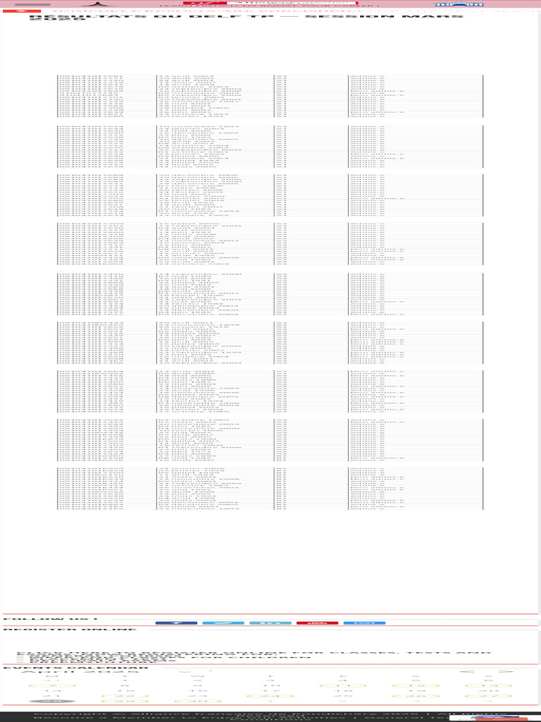 Résultats Du DELF TP - Session Mars 2025 - Allian | PDF