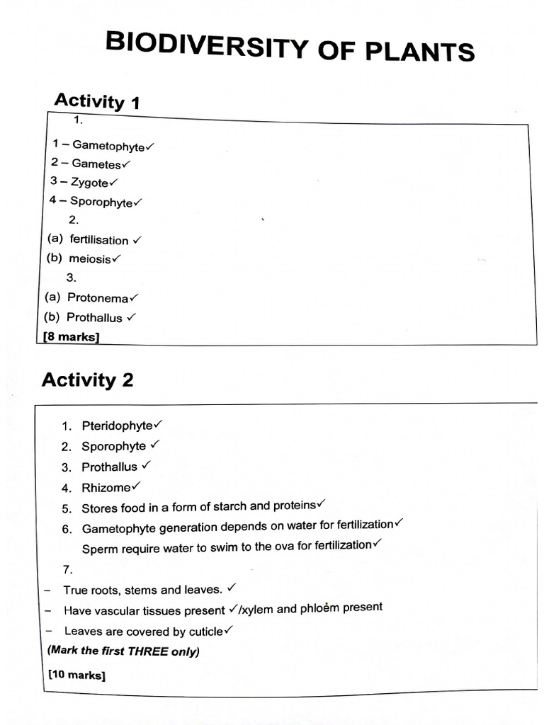 Biodiversity of Plants | PDF