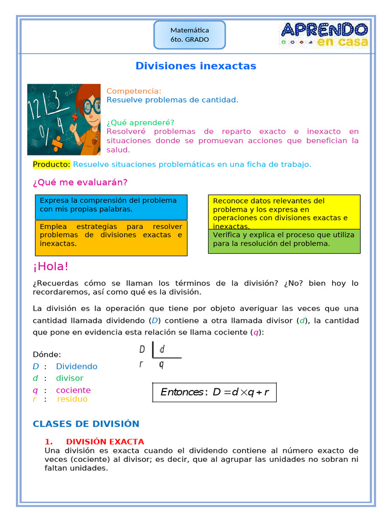 Problemas Con Divisiones | PDF | División (Matemáticas) | Álgebra abstracta