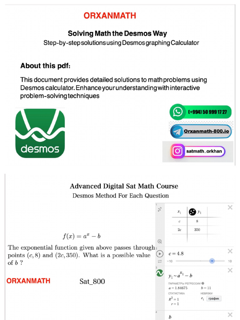 OrxanMath-Desmos Manual Vol-4 | PDF