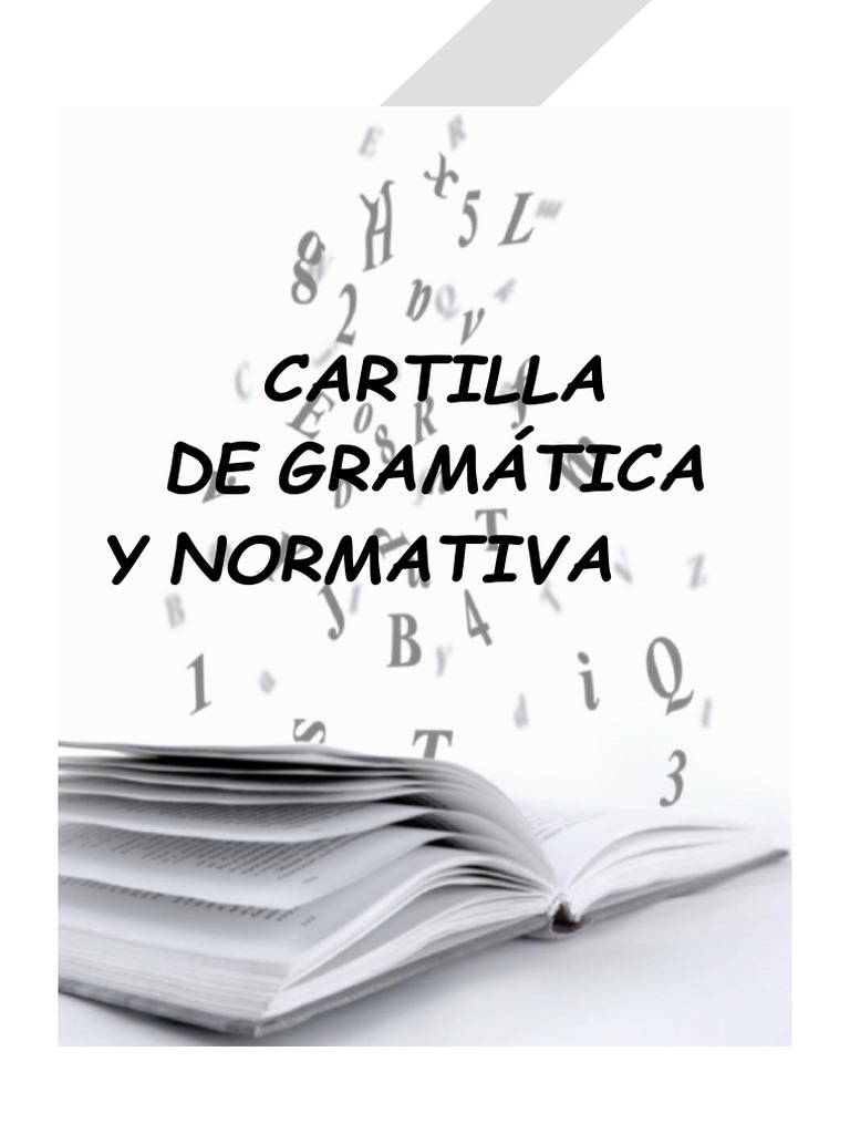 CARTILLA DE GRAMÁTICA Y NORMATIVA - PDF Versión 1 | PDF | Verbo | Adjetivo