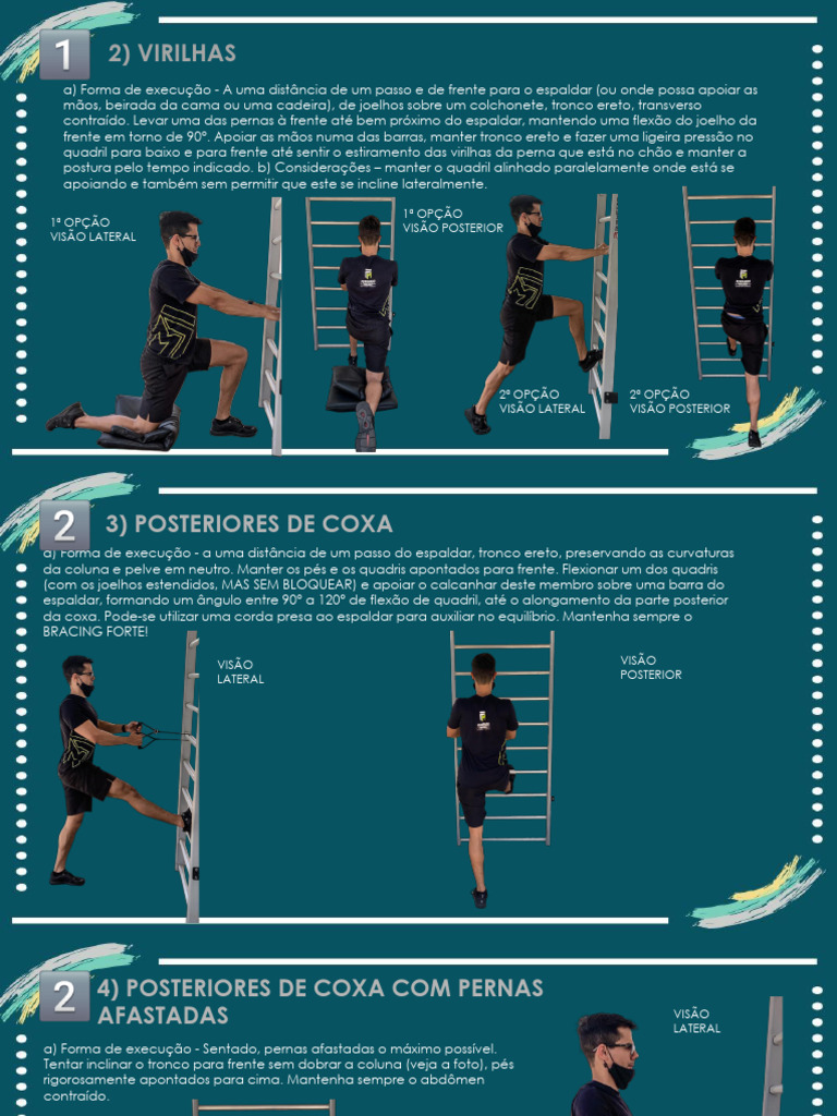 Alongamentos Ramony # 1 Hipertrofia_250407_105157 | PDF | Movimentos ...