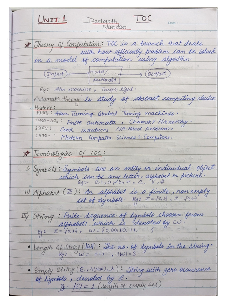 Theory of Computation | PDF